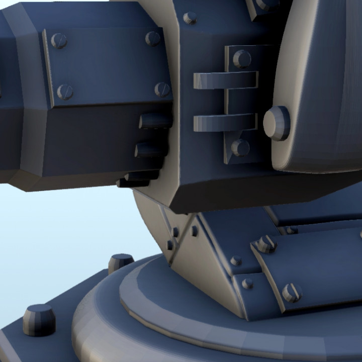 3D Printable Laser gun turret on axis 2 (+ supported version ...