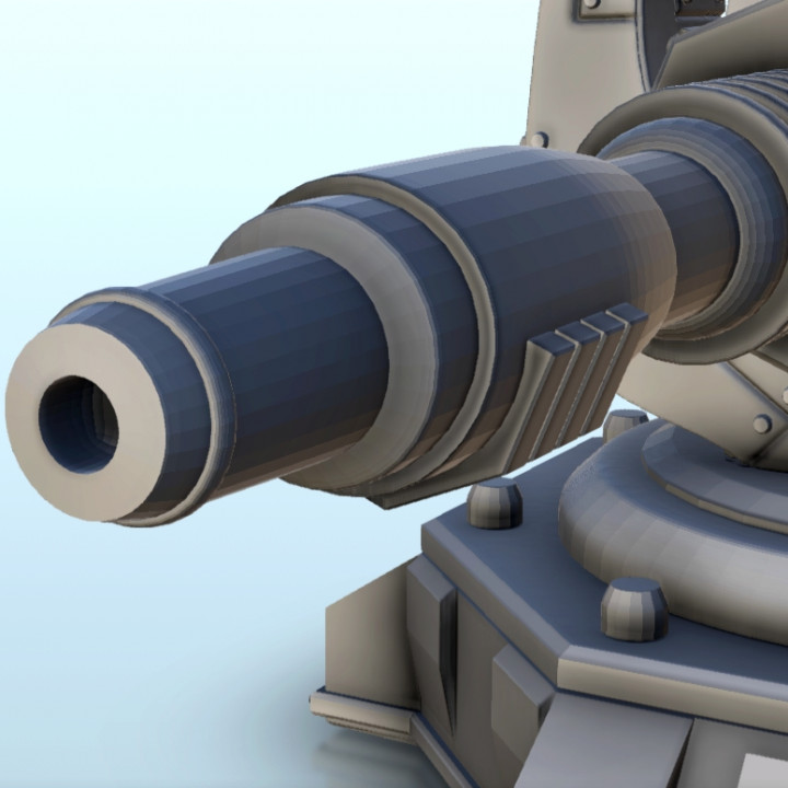 3D Printable Laser gun turret on axis 2 (+ supported version ...