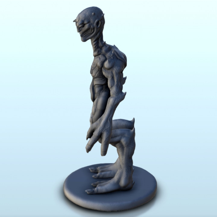 3D Printable Alien with big hands and feets 2 - Sci-Fi Science-Fiction ...