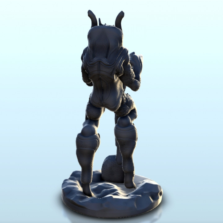 3D Printable Alien warrior with dog head 9 - Sci-Fi Science-Fiction 40k ...