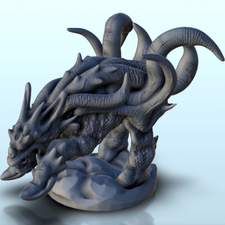 3D Printable Alien creature with tentacules and skull head 10 - Sci-Fi ...
