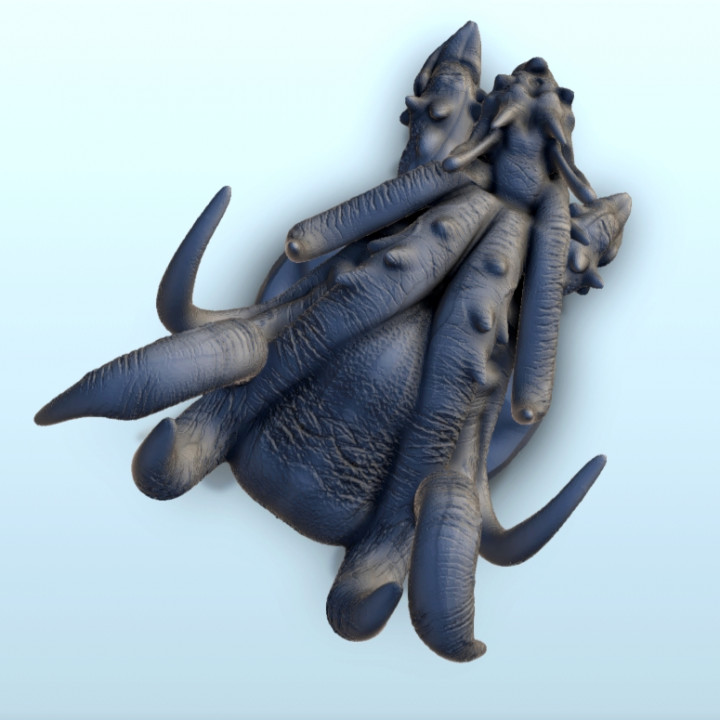 3D Printable Alien creature with tentacules and skull head 10 - Sci-Fi ...