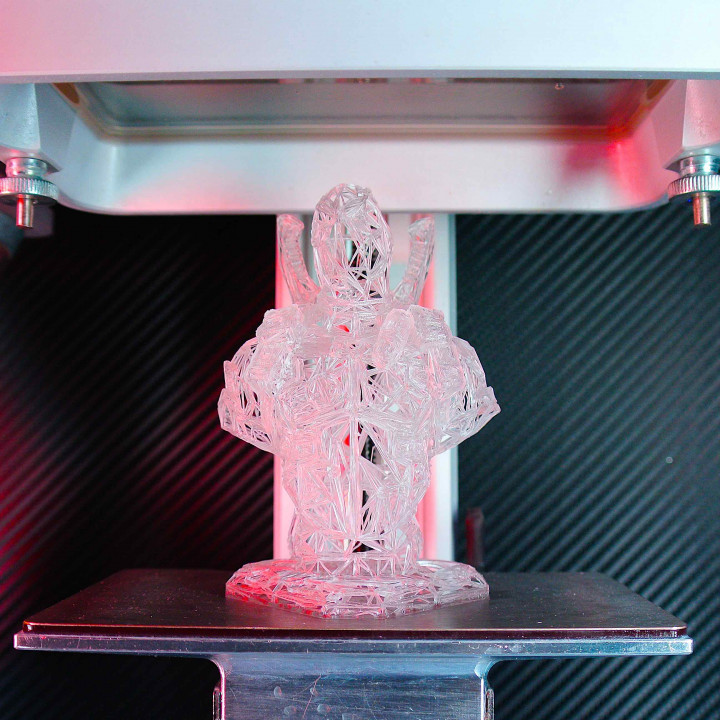 3D Printable Deadpool Wireframe and Voronic Remix by iczfirz