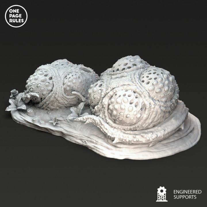 3D Printable Alien Hives Medium Terrain by One Page Rules