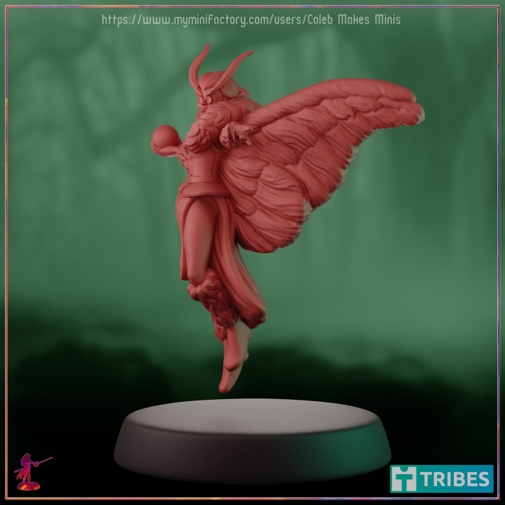3D Printable Moth Fairy, Wizard [PRE-SUPPORTED] | Feywild Series by ...