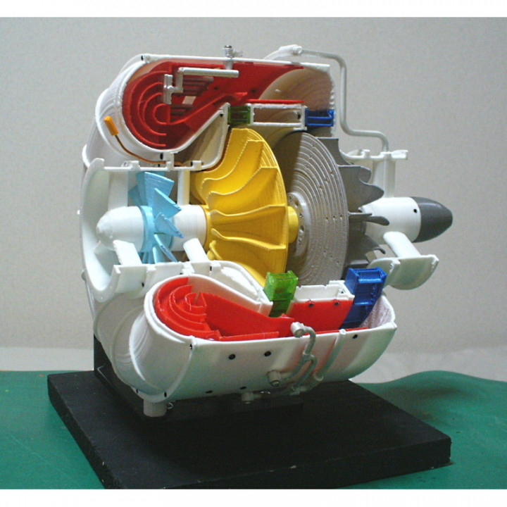 3D Printable Turbojet Engine, 1st Flight, 1939 by Motoo Kondo