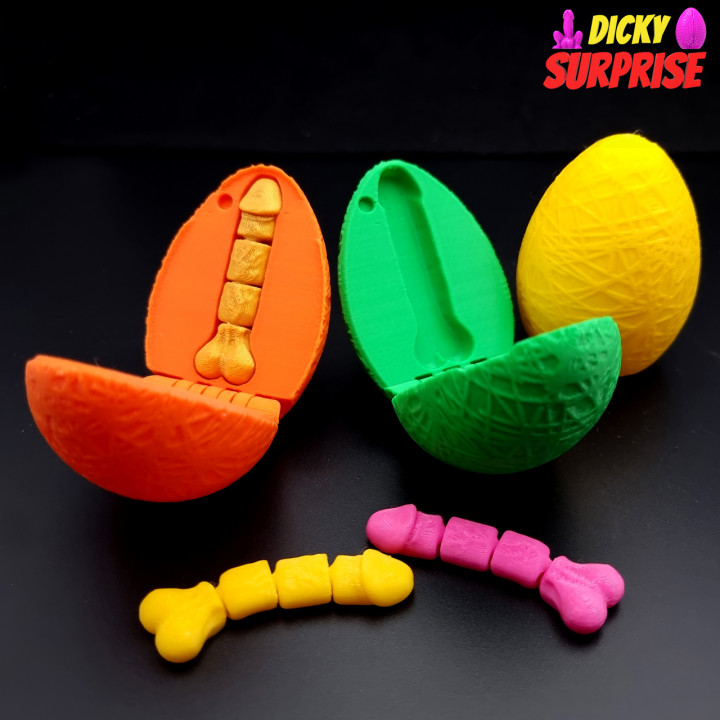 3D Printable Dicky Surprise Flexy Dick by iradj3d