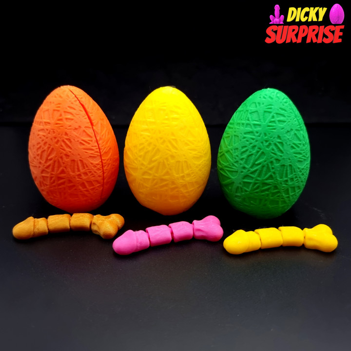 3D Printable Dicky Surprise Flexy Dick by iradj3d