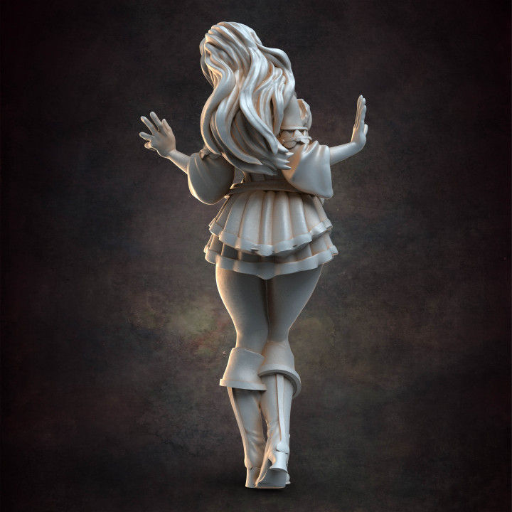 3D Printable Barmaid B by Red Clay Collectibles