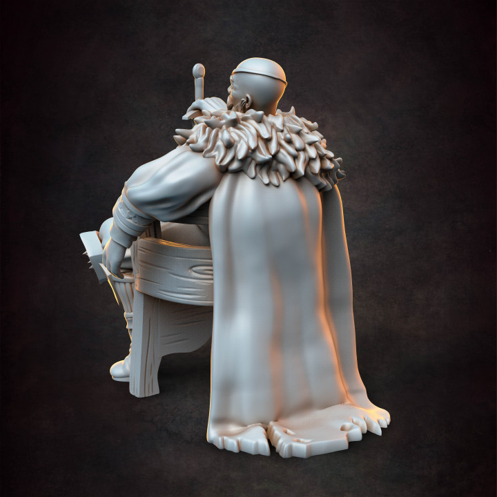 3D Printable Thug Boss -Table included by Red Clay Collectibles