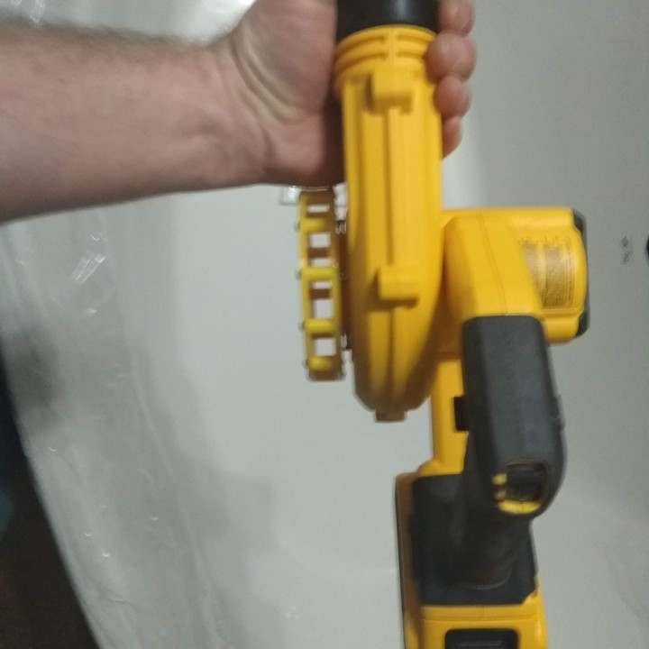 3D Printable Inlet guard for DeWalt DCE100 blower by Andrew Rousseau