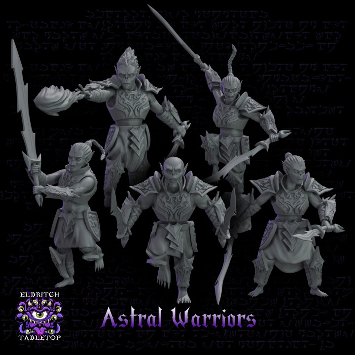 3D Printable Astral Warriors by Eldritch Tabletop