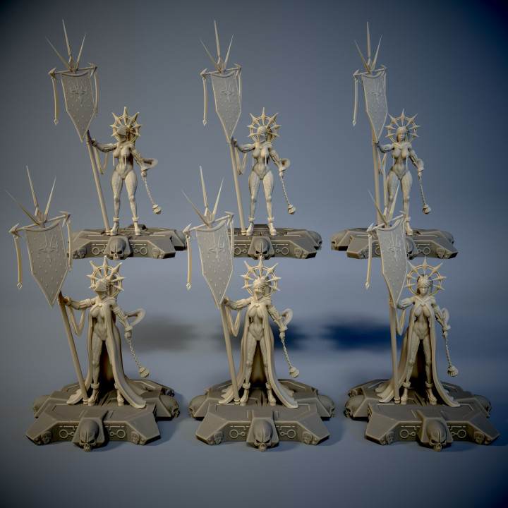 3D Printable Xanthe High Priestess by Mad's Minis