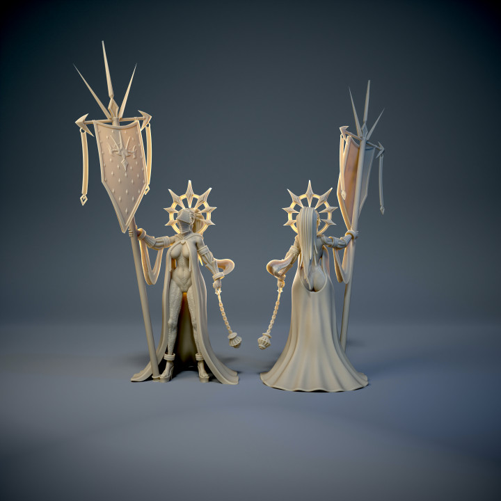 3D Printable Xanthe High Priestess by Mad's Minis