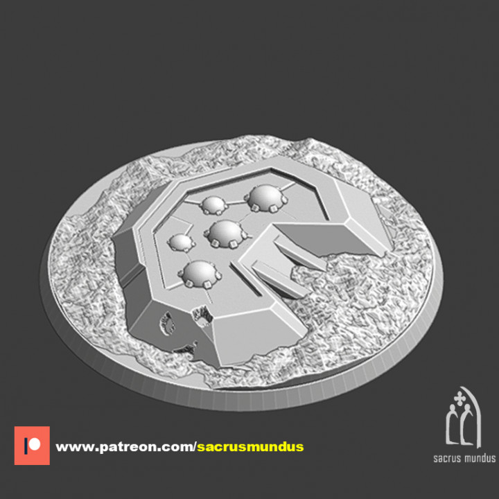 3D Printable Delta-Sol. Alien Border World. 3D Printing Round & Oval ...