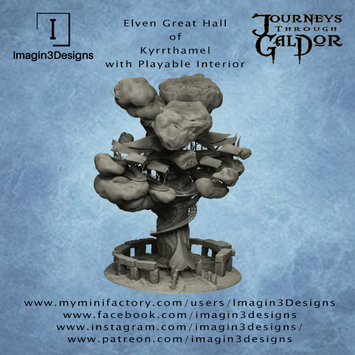3D Printable Elven Great Hall by Imagin3Designs