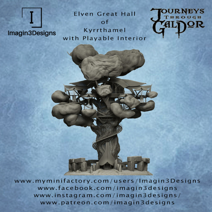 3D Printable Elven Great Hall by Imagin3Designs