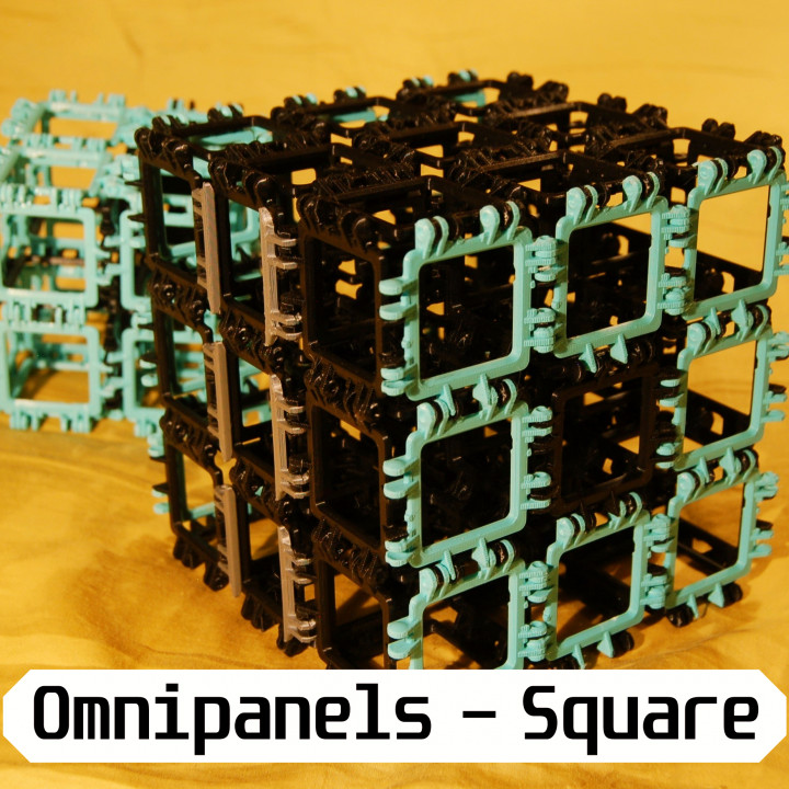 3D Printable Omnipanels - Square by Brien Allison