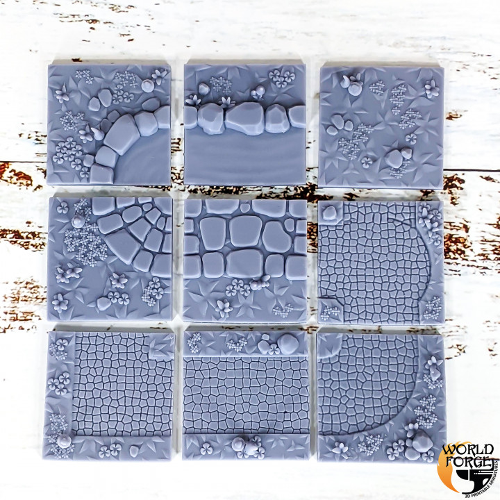 3D Printable Carnival Tiles - Terrain by World Forge Miniatures