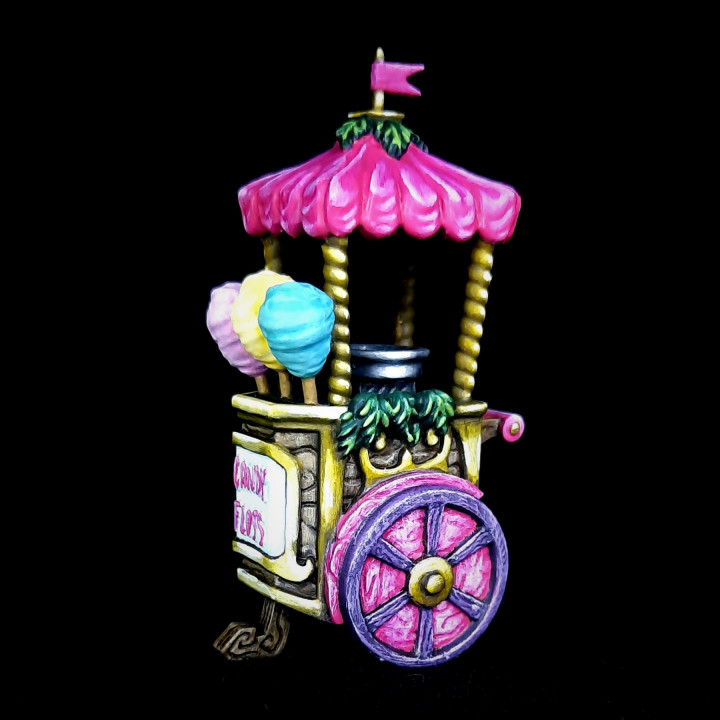 3D Print of Carnival Food Carts x3 by Pochibella