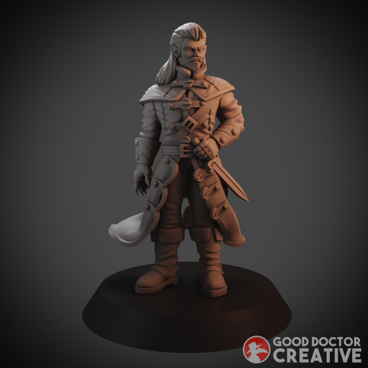 3D Printable Vampire Commander - Male by Good Doctor Creative