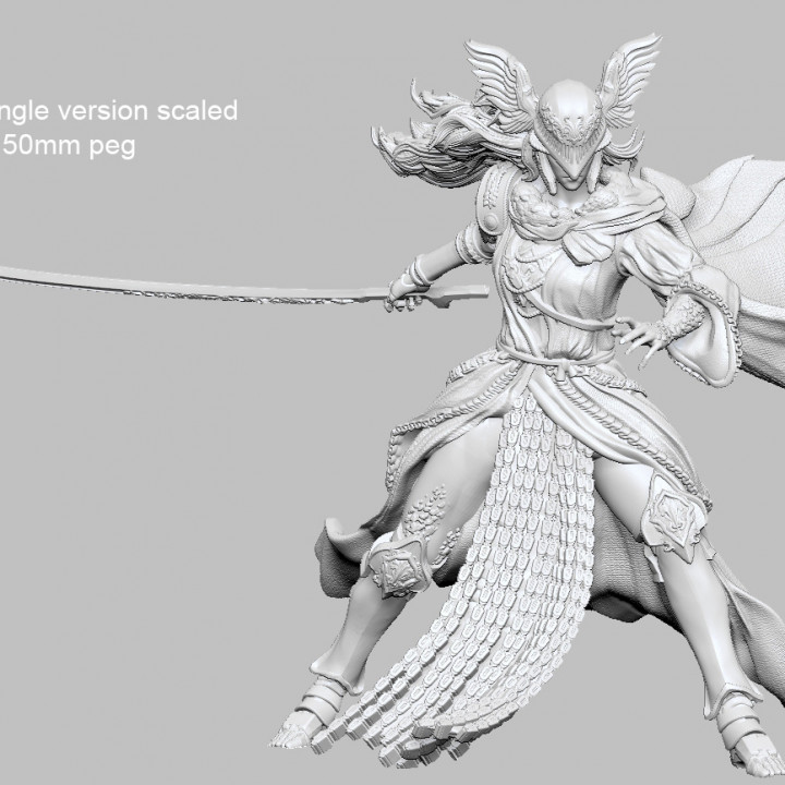 3D Printable Swordmaster by 3DArtGuy