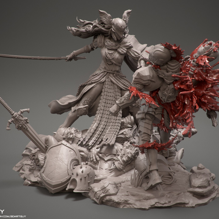 3D Printable Swordmaster by 3DArtGuy