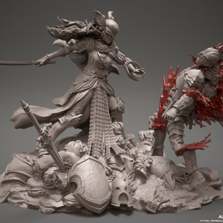 3D Printable Swordmaster by 3DArtGuy