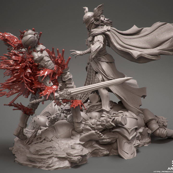 3D Printable Swordmaster by 3DArtGuy