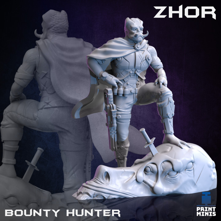 3D Printable Zhor - The Bounty Hunter Collection by Print Minis