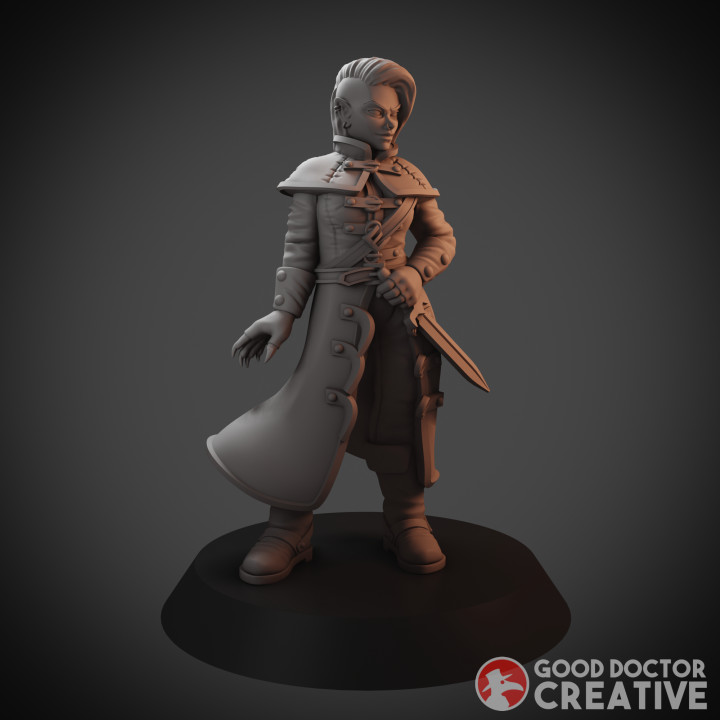 3D Printable Vampire Commander - Female by Good Doctor Creative
