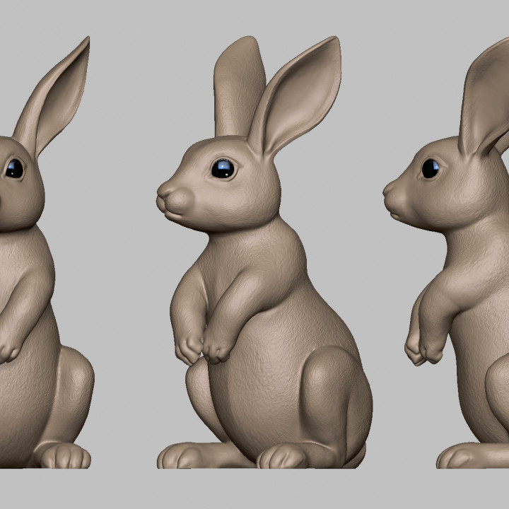 3D Printable Rabbit by Art of V