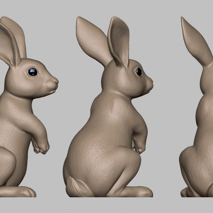 3D Printable Rabbit by Art of V