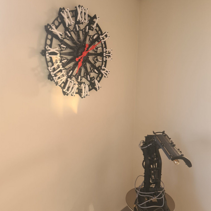 3D Printable Wall Clock by Tomasz