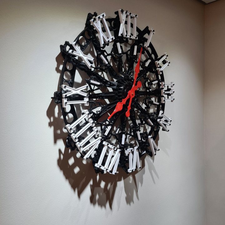 3D Printable Wall Clock by Tomasz
