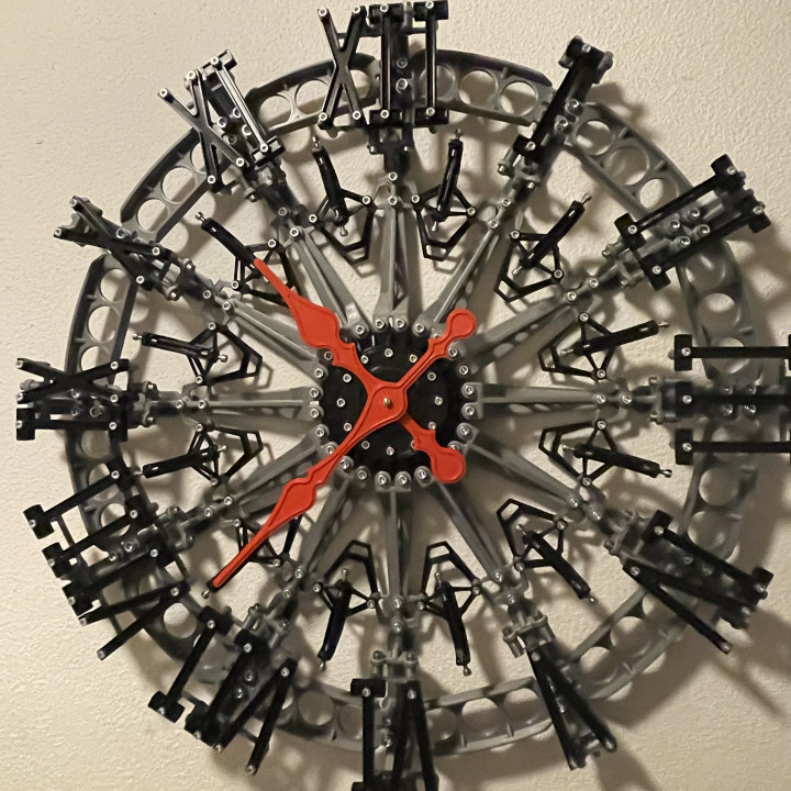 3D Printable Wall Clock by Tomasz