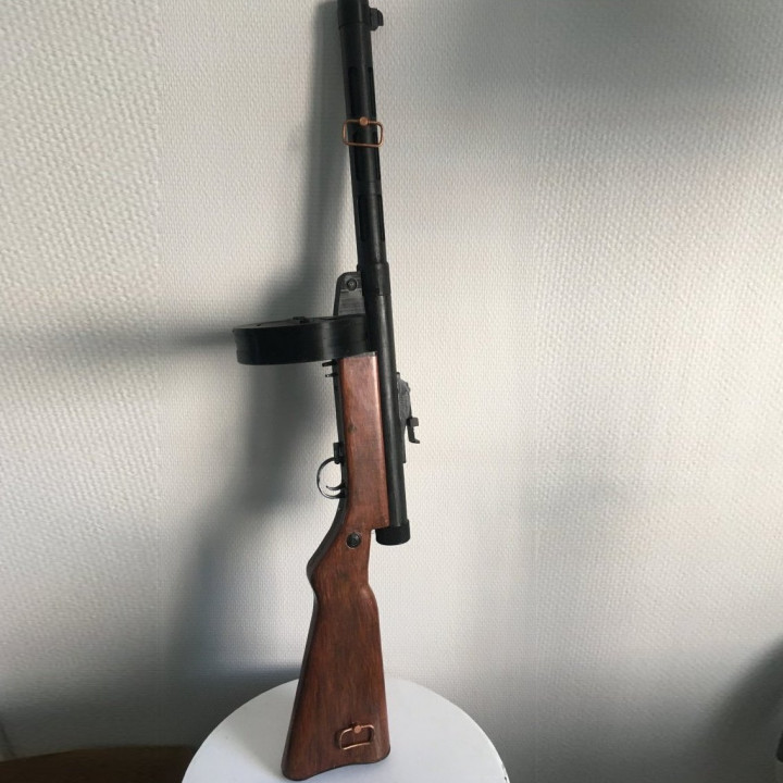 3D Printable Suomi KP/-31 - submachine gun replica by Ilkka
