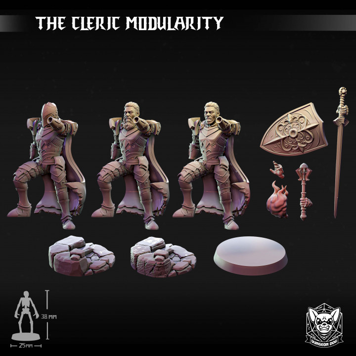 3D Printable The Cleric by Dungeon Dog