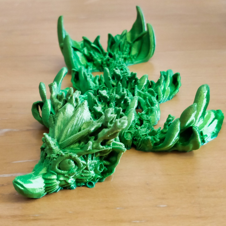 3D Print of Baby Coral Reef Dragon by mallemagic