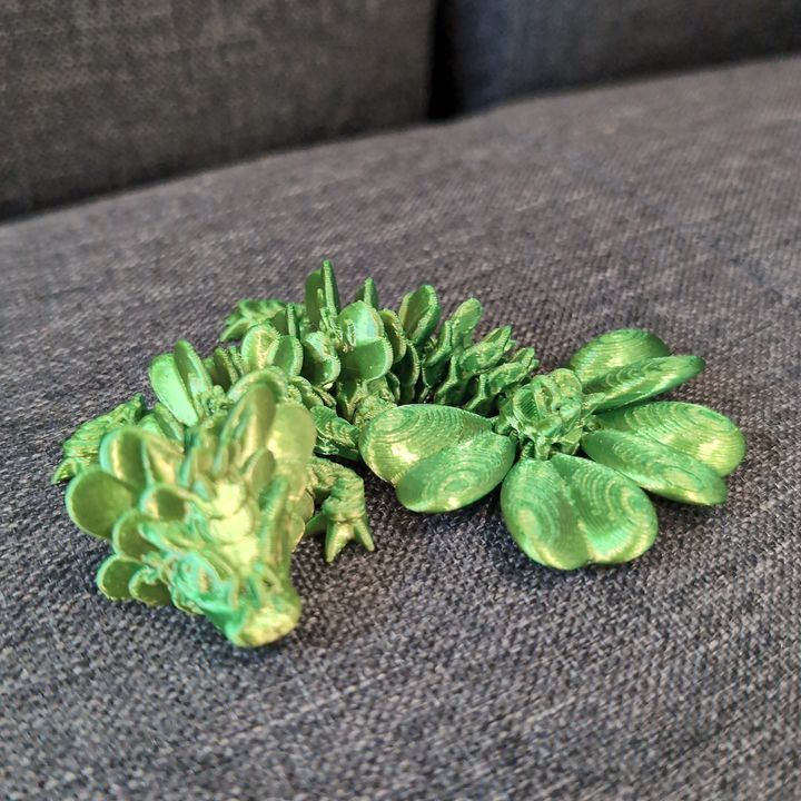 3D Print of Baby Clover Dragon by DansDragons