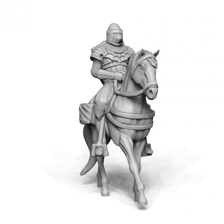 3D Printable Mounted Guards (bundle of 5) - Bandits and Knights Vol.2 ...