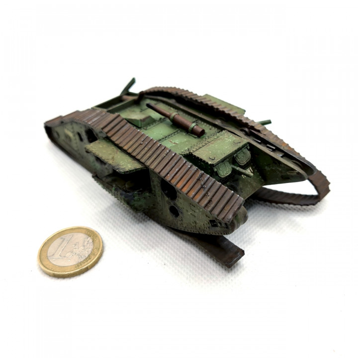 3D Printable WW1 4 tanks clean and destroy (8 STL) (Fr, US, UK, German ...