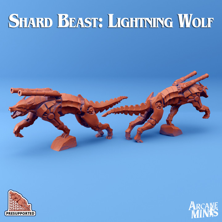 3D Printable Shard Beasts: Wolves by Sordane Publishing