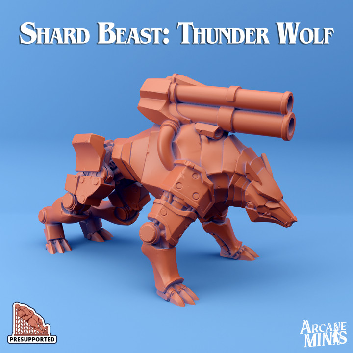 3D Printable Shard Beasts: Wolves by Sordane Publishing