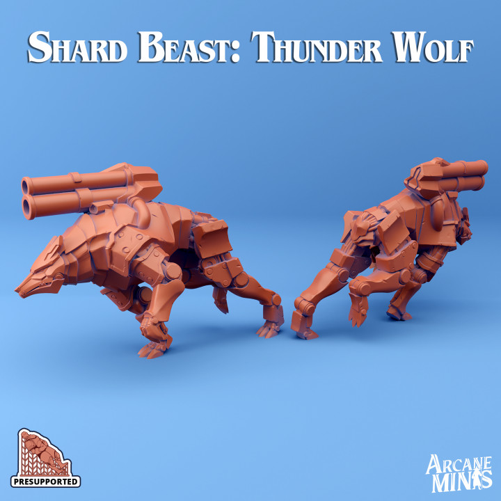 3D Printable Shard Beasts: Wolves by Sordane Publishing