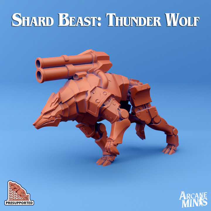 3D Printable Shard Beasts: Wolves by Sordane Publishing