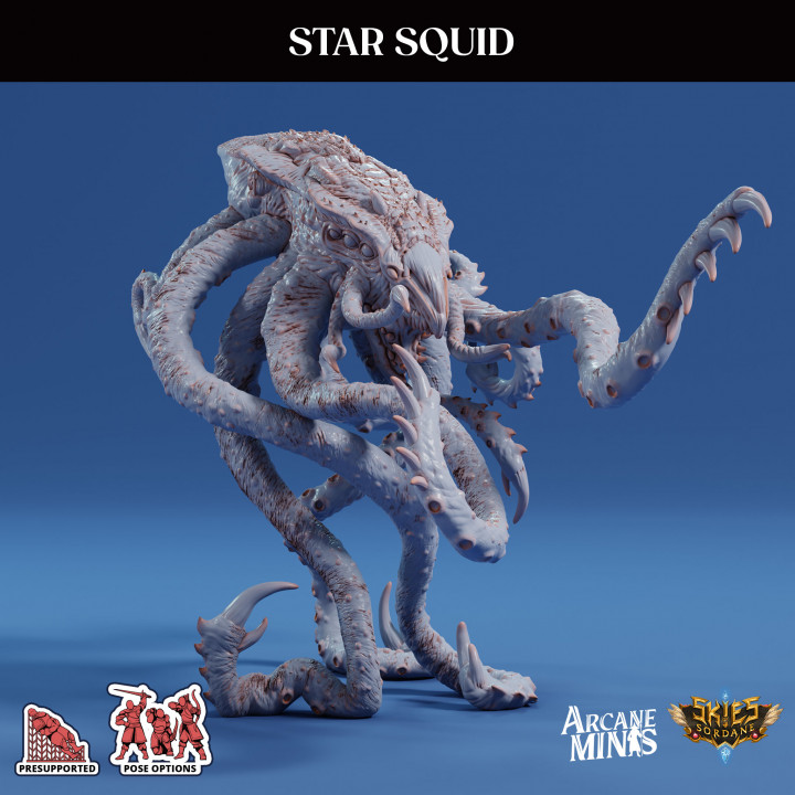 3D Printable Star Squid by Sordane Publishing