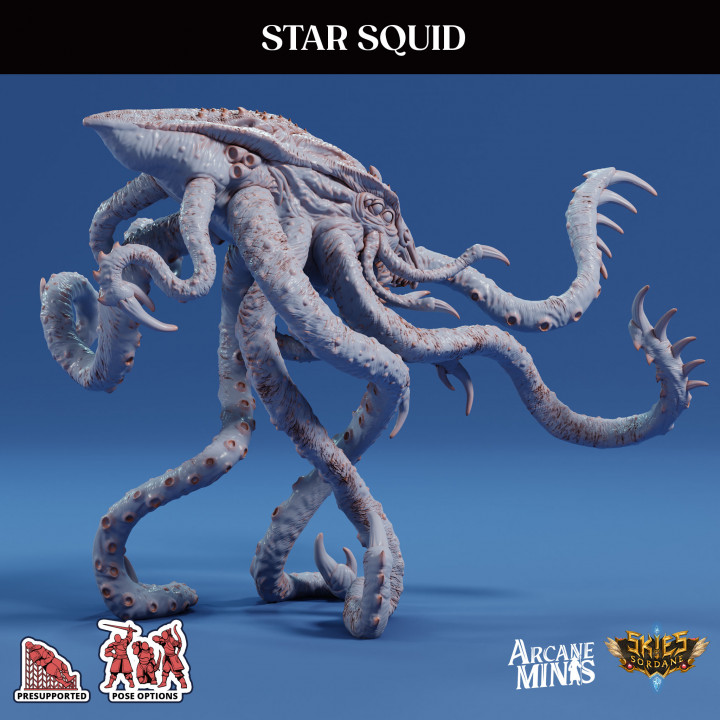 3D Printable Star Squid by Sordane Publishing