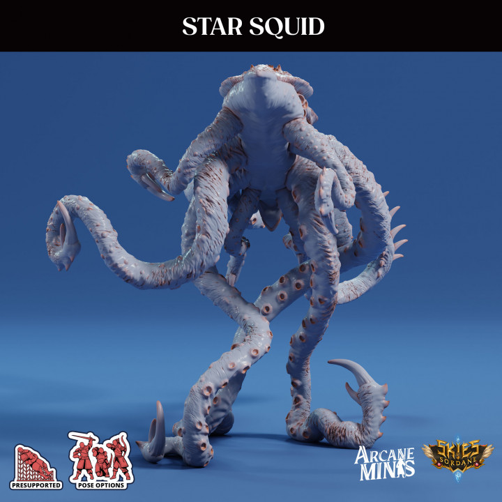 3D Printable Star Squid by Sordane Publishing