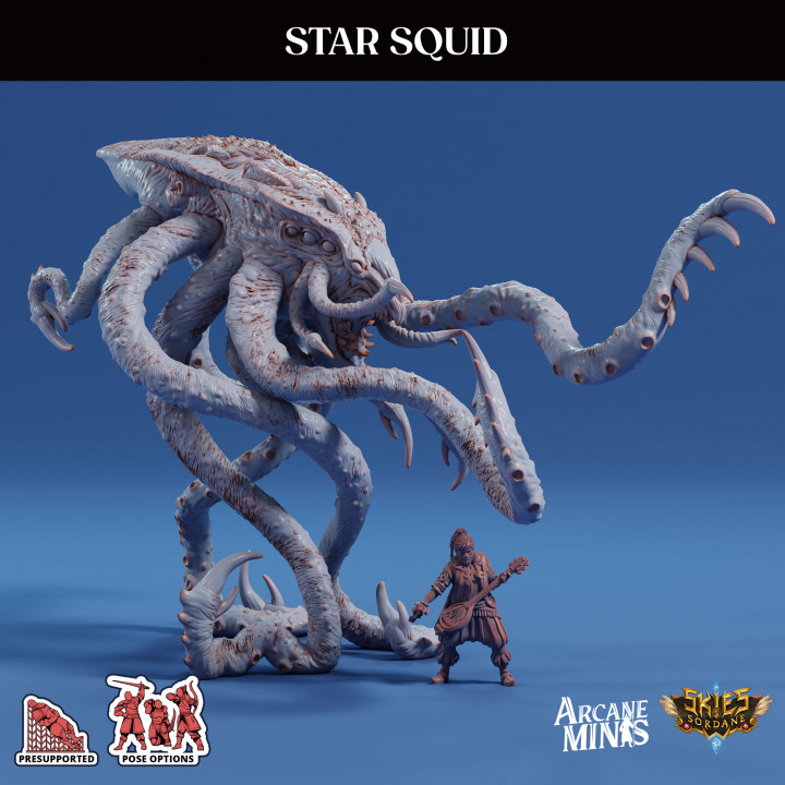 3D Printable Star Squid by Sordane Publishing
